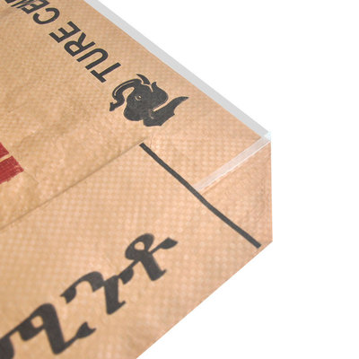 Polypropylene PP Cement Bags with Valve Water Resistant Gravure Printing 50kg
