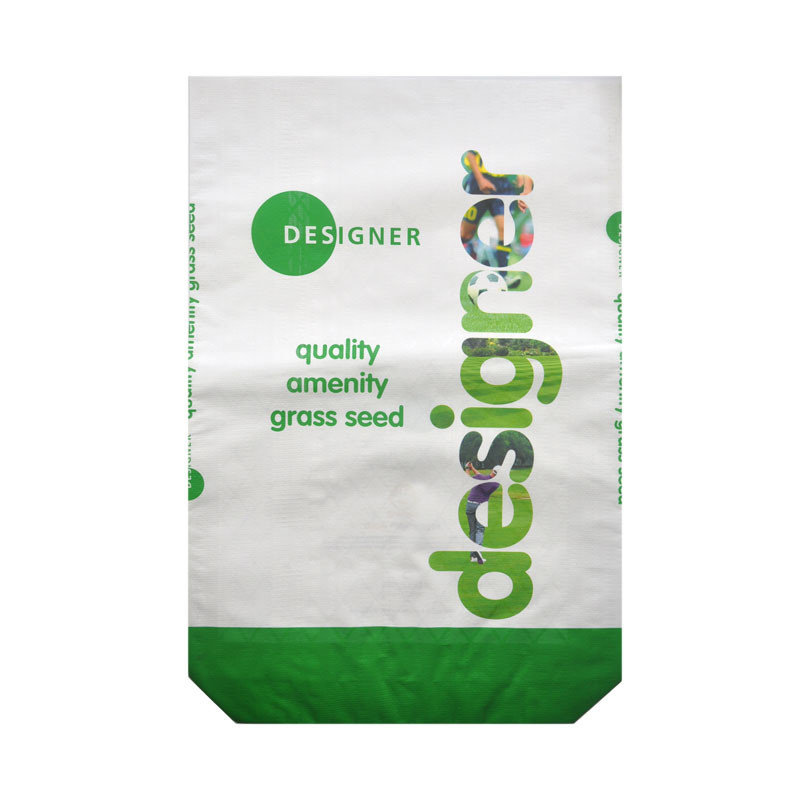 Open Mouth Recyclable WPP Block Bottom Bag For Grass Seed / Animal Feed Packing