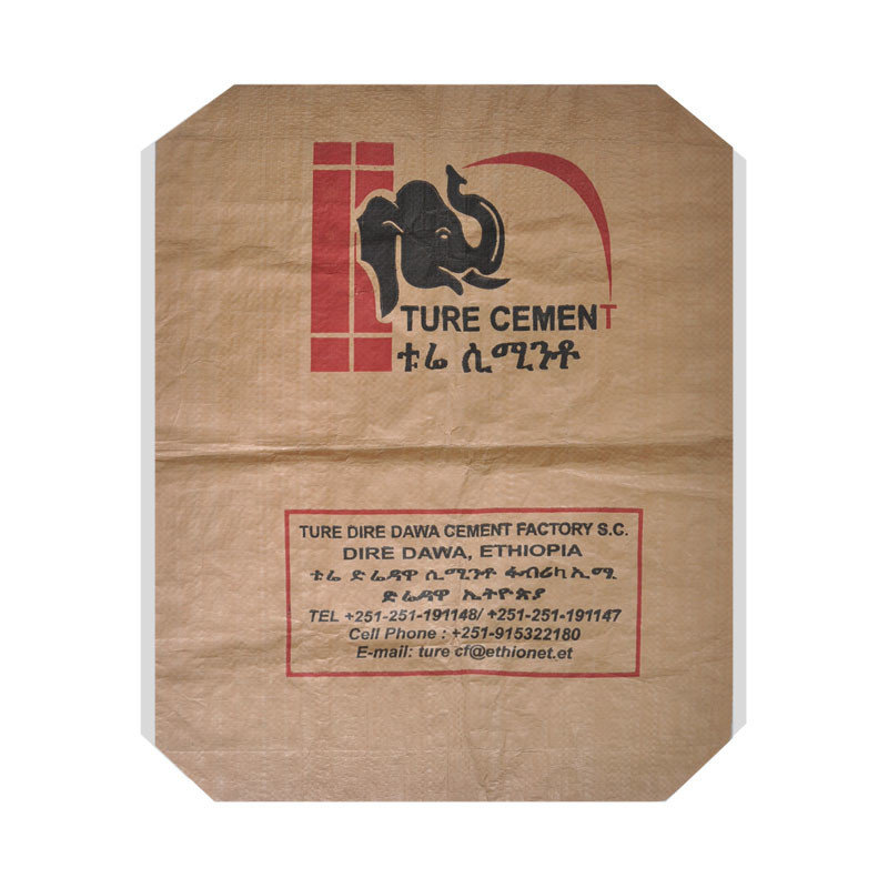 Polypropylene PP Cement Bags with Valve Water Resistant Gravure Printing 50kg