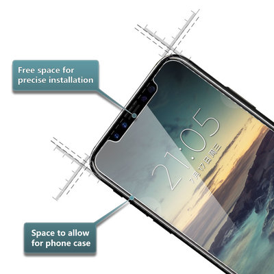 Anti Radiation HD Clear Smartphone Glass Screen Protector Sensitive Touch Mirror Function