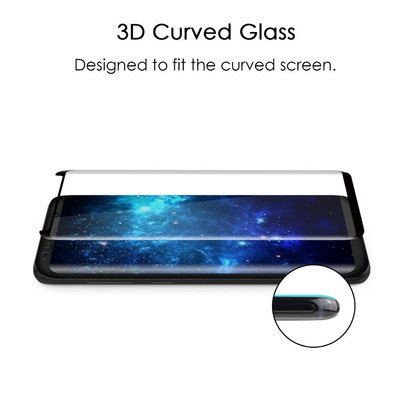 Case Friendly Smartphone Glass Screen Protector Shatterproof 3D Curved For Samsung S8