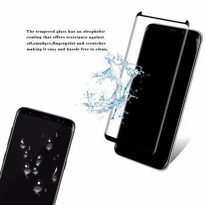 3D Round Full Coverage Privacy Anti Spy Screen Protector Galaxy S8 / S8 Plus