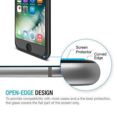 Toughened Iphone 8 Glass Screen Protector , 2.5D Glass Guard Screen Protector 