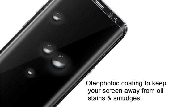 Full Coverage Screen Guard Tempered Glass Scratch Resistant For Samsung Galaxy S8