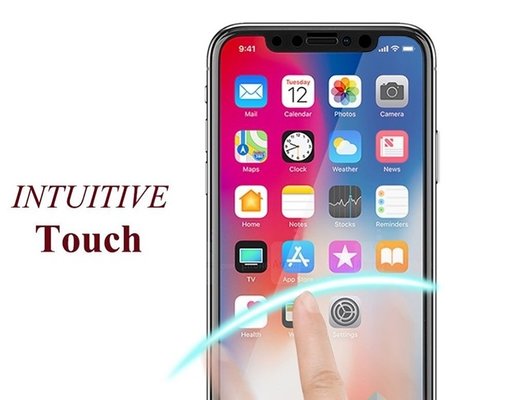 IPhone 2.5 D Tempered Glass Screen Protector Scratch Smudges / Fingerprint Resistant