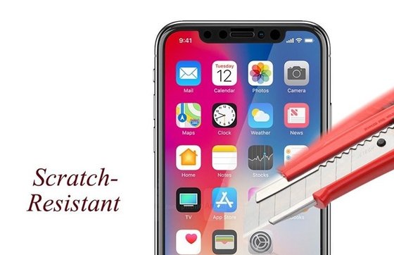 IPhone 2.5 D Tempered Glass Screen Protector Scratch Smudges / Fingerprint Resistant