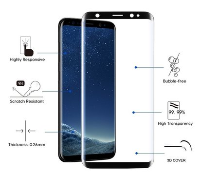 9H Hardness 2.5 D Tempered Glass Screen Protector Anti Fingeprint / Oil / Dust