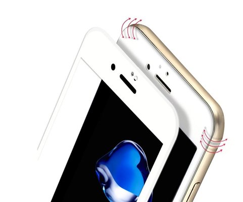 0.33mm Thickness 3D Tempered Glass Screen Protector Anti Break For Iphone 6 7 8 / Plus