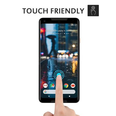 Google Pixel 2 XL Curved Tempered Glass Screen Protector 9H Full Coverage