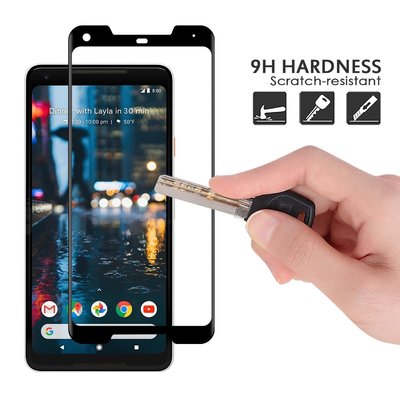 Google Pixel 2 XL Curved Tempered Glass Screen Protector 9H Full Coverage