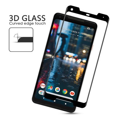 Google Pixel 2 XL Curved Tempered Glass Screen Protector 9H Full Coverage