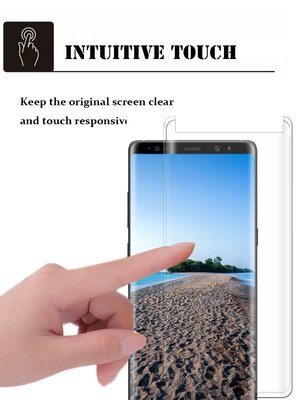 Case Friendly Curved Tempered Glass Screen Protector Samsung Galaxy note 8 Anti Bubble