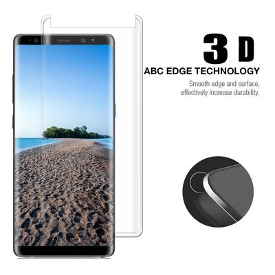 Case Friendly Curved Tempered Glass Screen Protector Samsung Galaxy note 8 Anti Bubble
