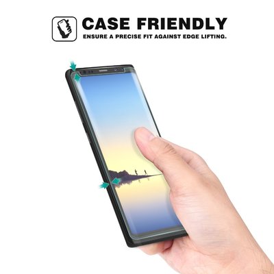 Bubble Free Scratch Resistant Curved Tempered Glass Screen Protector Samsung Note 8