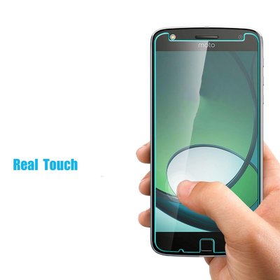 Moto Z Play Tempered Glass Clear Screen Protector Anti Scratch Bubble Free