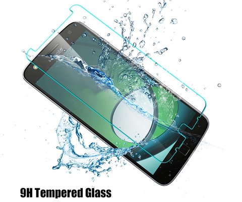 Moto Z Play Tempered Glass Clear Screen Protector Anti Scratch Bubble Free