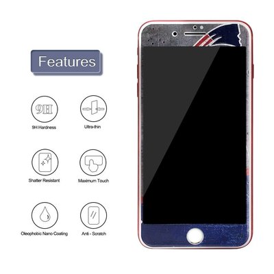 3D Curved Tempered Glass Colored Screen Protector 9H Hardness Waterproof