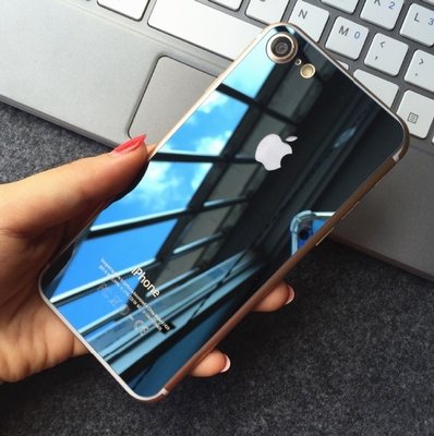2.5D Round Edge Mirror Tempered Glass Screen Protector Iphone 6 / 6 Plus Anti Oil / Dust