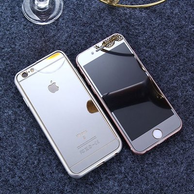 3D Curved Slim Mirror Screen Protector Tempered Glass Anti Blue Film For Iphone 6 7 8