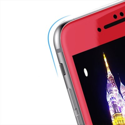 Case Friendly Colored Tempered Glass Screen Protector , Fingerprint Proof Screen Protector 