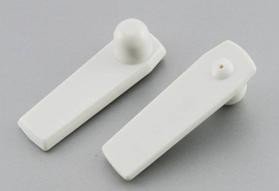 Mini Security RF Hard Tag , White EAS Hard Tag Stop Lock