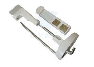 Supermarket White Security Hook Lock , Security Display Hook RF hard tag