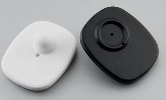 White / Black EAS Security Tags , 8.2MHZ ABS PC PP Plastic EAS Hard Labels
