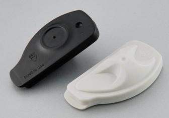 Durable Black / White EAS Security Tags 58KHZ for Clothing Shops