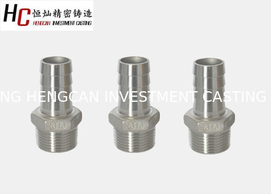 investment casting stainless steel 304 316 NPT,BSP male threaded 2" hose nipple
