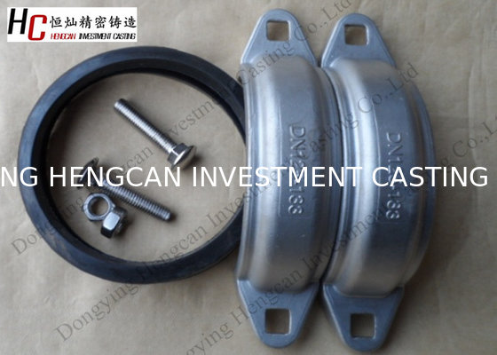 Investment casting SS304 customized hydraulic hose grooved pipe coupling clamp