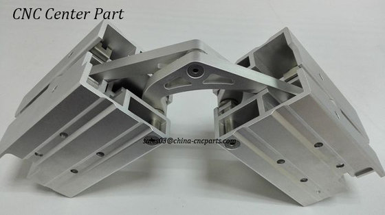 China 5 Axis CNC machining parts Aluminum 6061 with Sand blasting and silvery Anodized for Construction equipment distributor