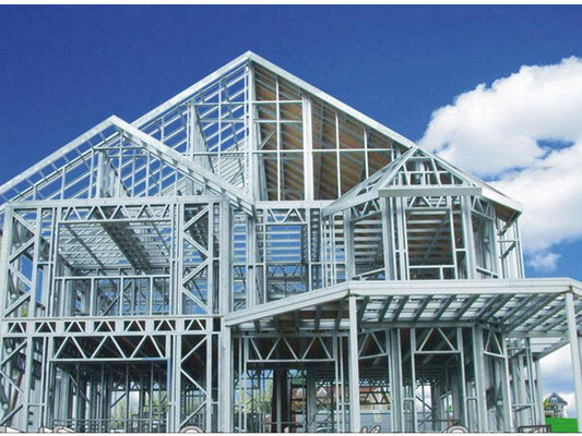 Modern Style Self Sustaining  Environmentally Friendly Prefab Homes By PU Sandwich Panel