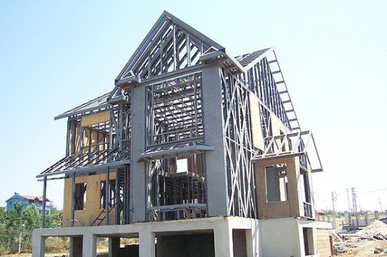 Modern Style Self Sustaining  Environmentally Friendly Prefab Homes By PU Sandwich Panel