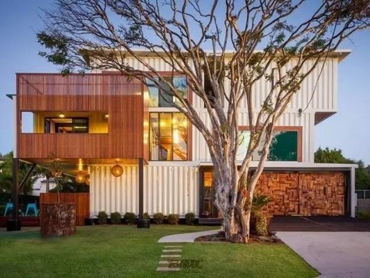 Movable Prefab Modular House By Galvanized Steel Frame Contemporary Style