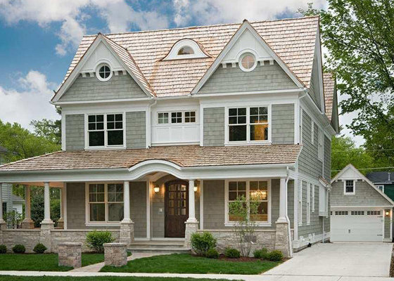 Environmentally   Light Steel Villa , Luxury Family Modern Steel Structure Homes