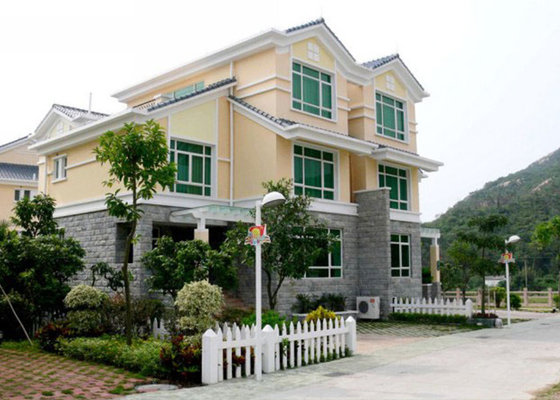 Luxury   Prefabricated  Light Steel Villa With Car Garage Bedroom Kitchen