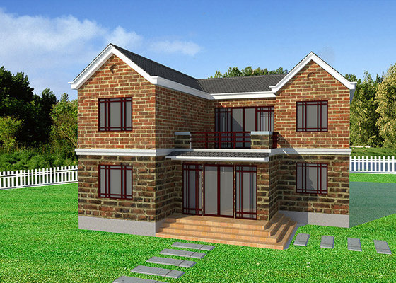 Casa de la casa prefabricada del marco de acero del complejo de viviendas