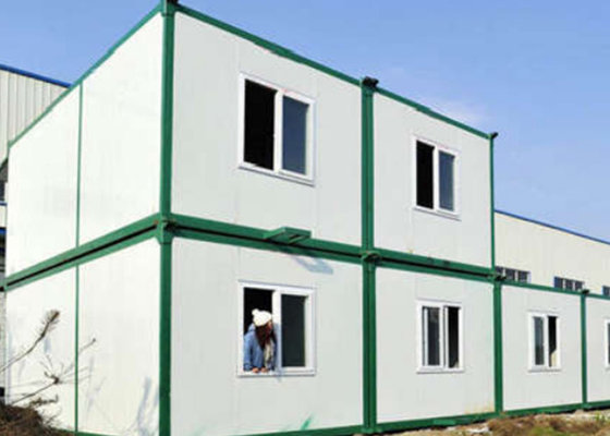Foldable Prefab Shipping Container Home Builders  Expandable  Safety Reliable Light Steel