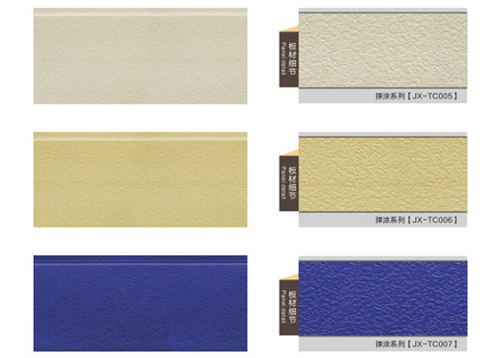 Insulated Colored Metal Roof Panels  Sound Absorbing High Density  Faux  Type
