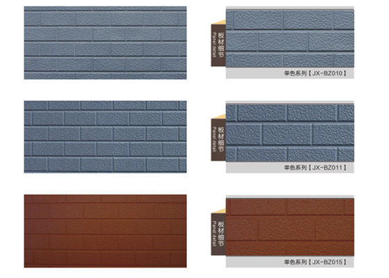 Los falsos paneles de pared exterior del ladrillo del apartadero decorativo termal para la estructura de acero