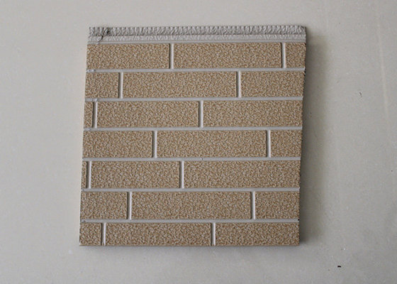 Polyurethane Decorative Metal Wall Panels Exterior , Insulated Brick Slip Panels
