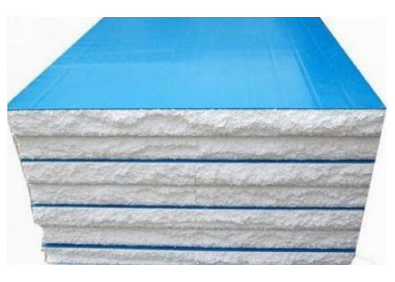Indoor Outdoor Large Metal Wall Panels  Polyurethane For Cold Room Blue