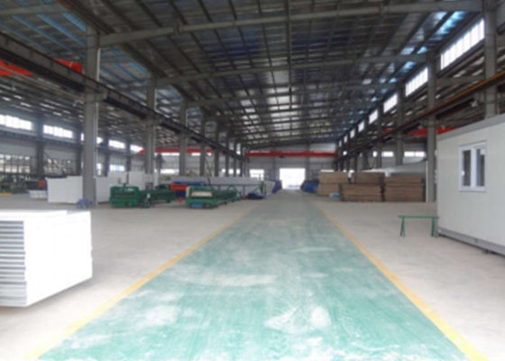 Shock Resistance Green Prefab Houses , Steel Frame Glass House Sound Insulation