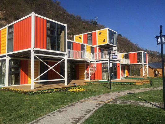 Hogares pre manufacturados del envase de la oficina, hogares prefabricados portátiles del contenedor para mercancías