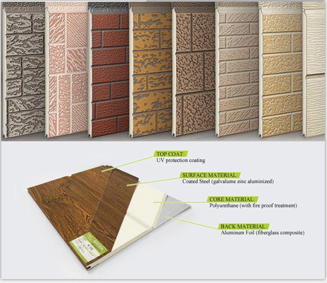 Tablero decorativo de la pared de la espuma de encargo de la PU