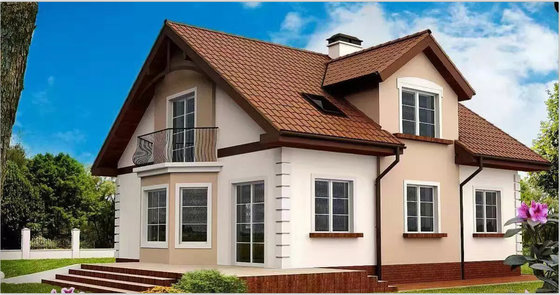 Customerized Size Light Steel House Luxury Villa , Modern Prefab Homes