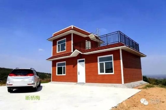 Customerized Size Light Steel House Luxury Villa , Modern Prefab Homes