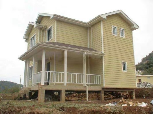 Customerized Size Light Steel House Luxury Villa , Modern Prefab Homes