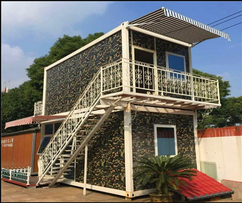 La casa prefabricada viva de la casa del envase, Portable recicló hogares del contenedor