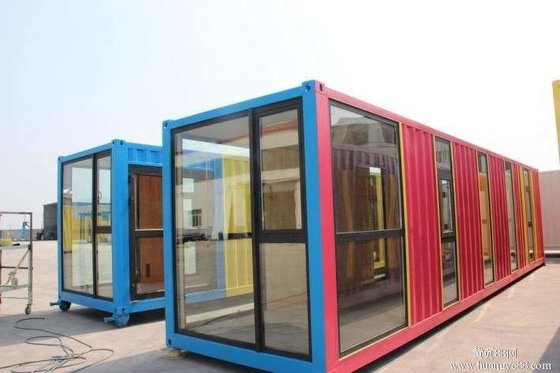 Anti Seismic Recycle Waterproof Prefab Container House Construction 40ft Size